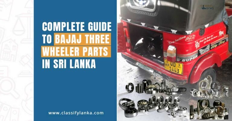 Complete Guide to Bajaj Three Wheeler Parts in Sri Lanka
