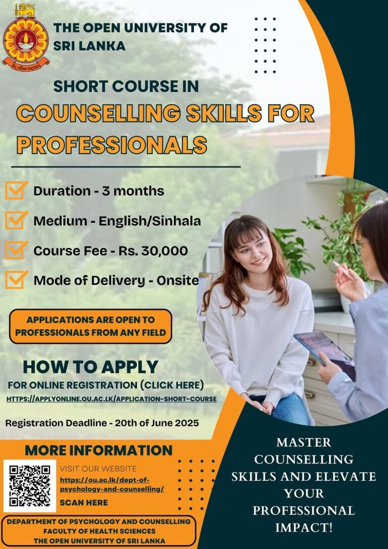 Open University Kandy | Courses, Contact & Admissions – Polgolla ...