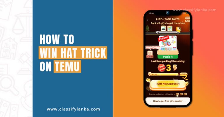 How to Win Hat Trick on Temu with 3 Inviting Friends - ClassifyLanka ...
