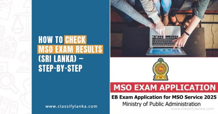 Sri Lanka MSO EXAM 2025 Results – Quick, Accurate | Pro Tips