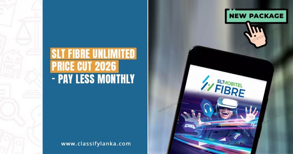 SLT Fibre Unlimited Packages Price Cut 2026 - Pay Less Monthly
